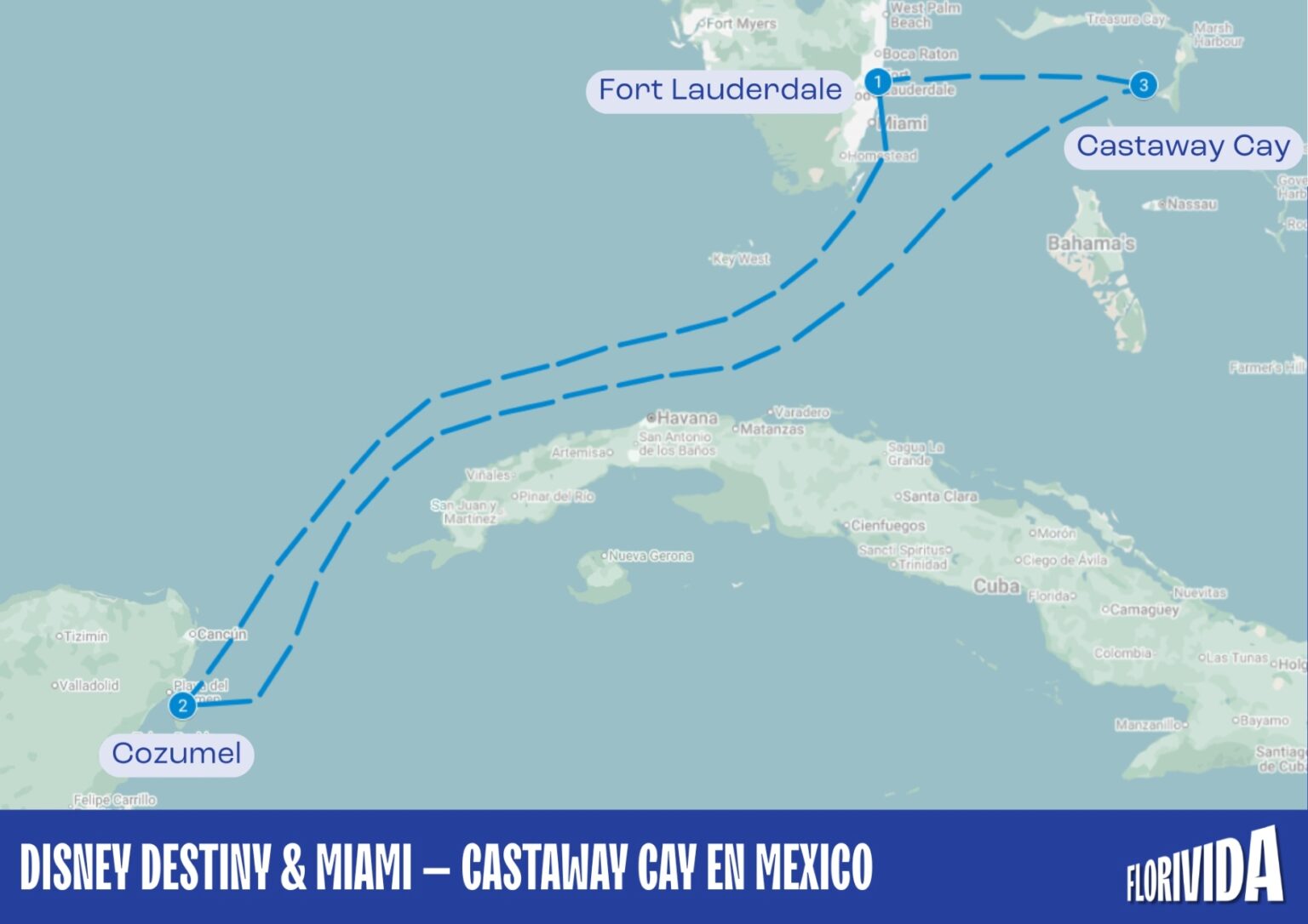 Disney Destiny - Miami, Castaway Cay and Mexico - Florivida